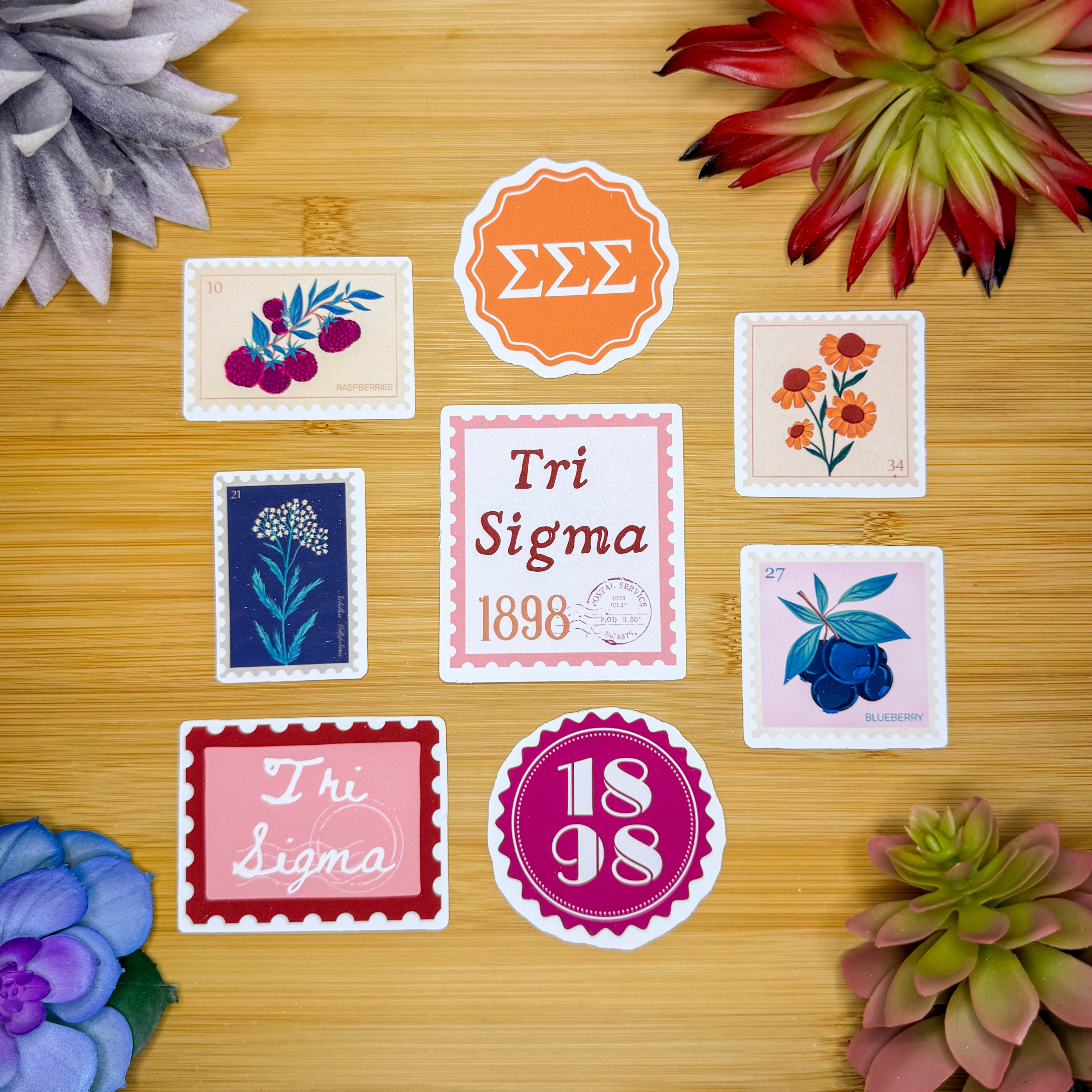 Tri Sigma Sticker Pack – Kali Bear Co.